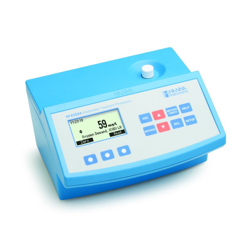 COD Photometer with Barcode Recognition for Wastewater Analysis - HI83224